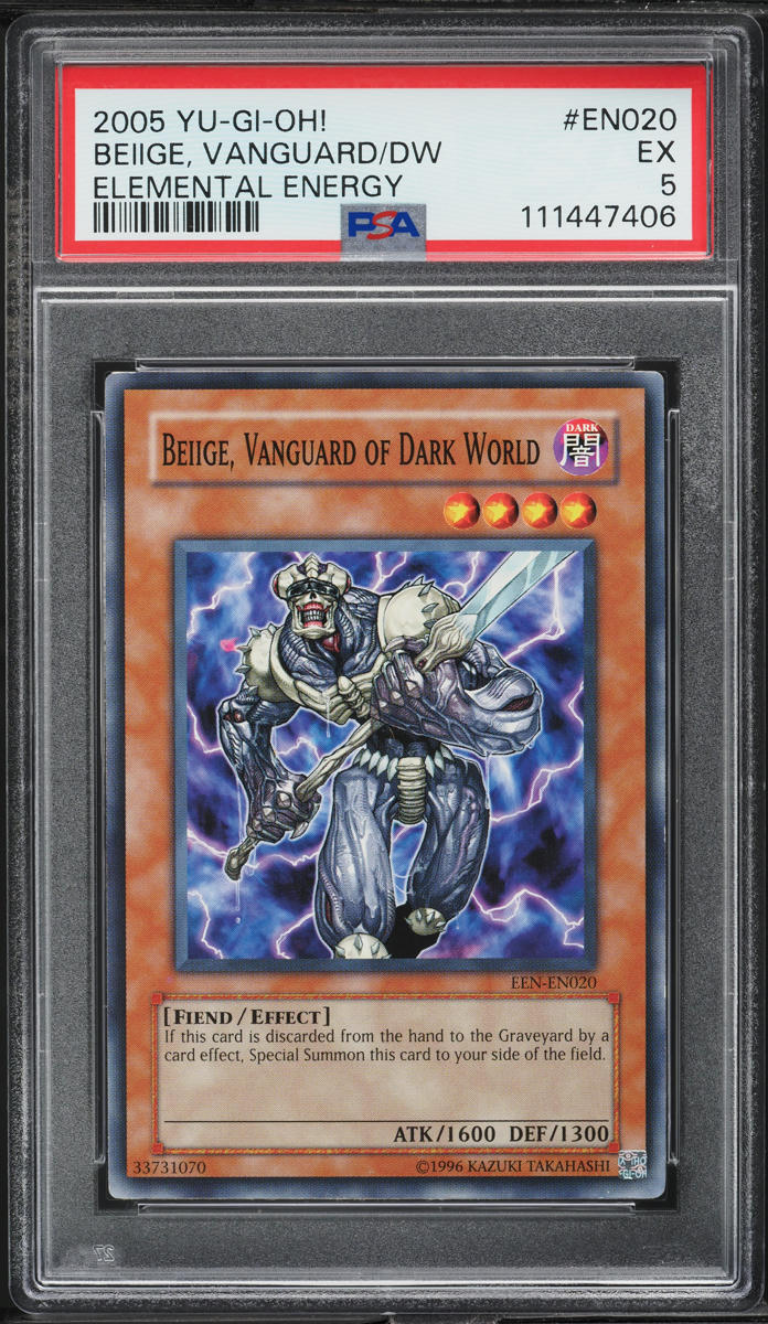 2005 Yu-Gi-Oh! Elemental Energy Beiige, Vanguard Dark World #EEN-EN020 ...