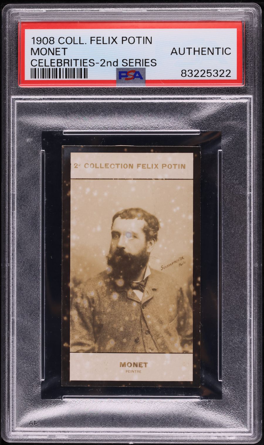 1908 Collection Felix Potin Celebrities 2nd Series Claude Monet PSA ...