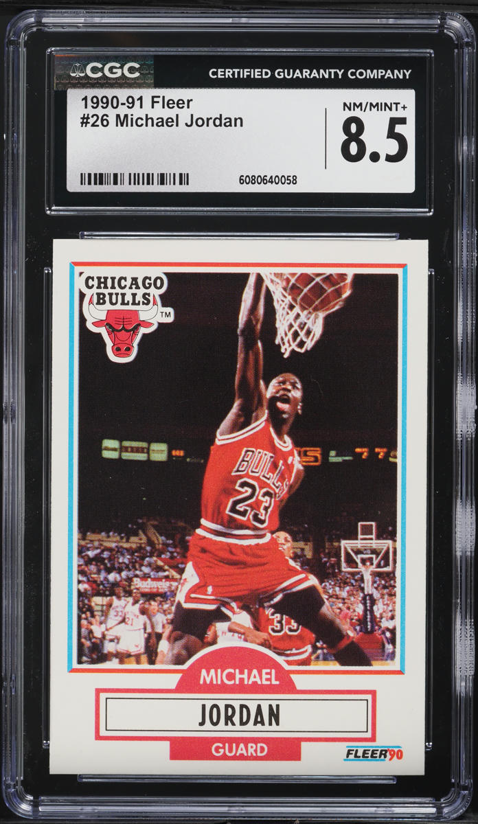 1990 Fleer Basketball Michael Jordan #26 CGC 8.5 NM-MT+ on Fanatics Collect