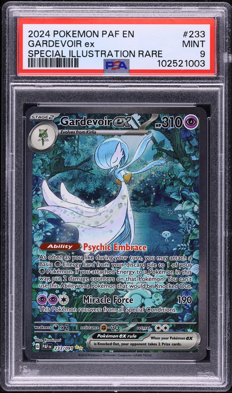 2024 Pokemon Scarlet & Violet Paldean Fates SIR Gardevoir ex #233 PSA 9 ...