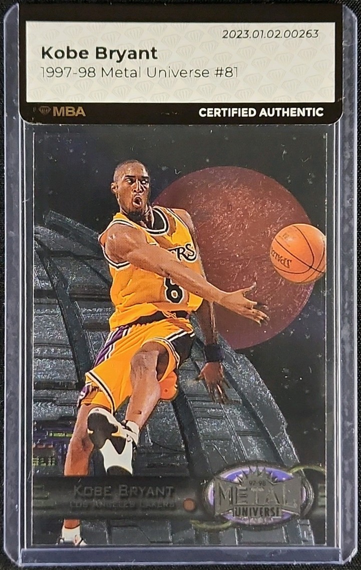 1997 Metal Universe Kobe Bryant #81 MBA AUTH on Fanatics Collect