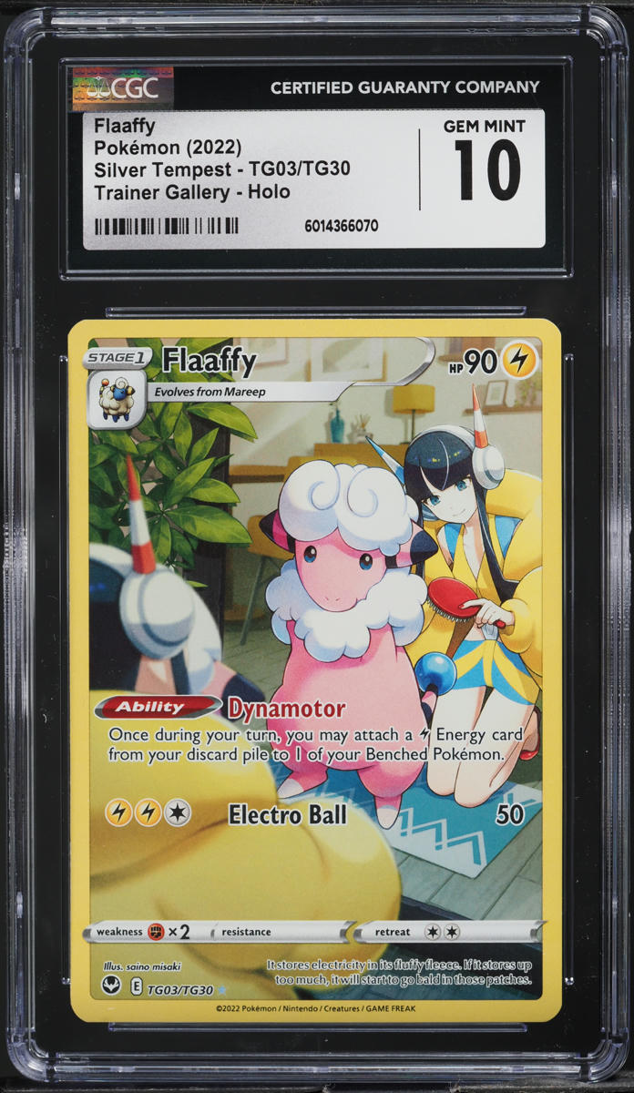 2022 Pokemon SWSH Silver Tempest Full Art Flaaffy #TG03 CGC 10 GEM MINT ...