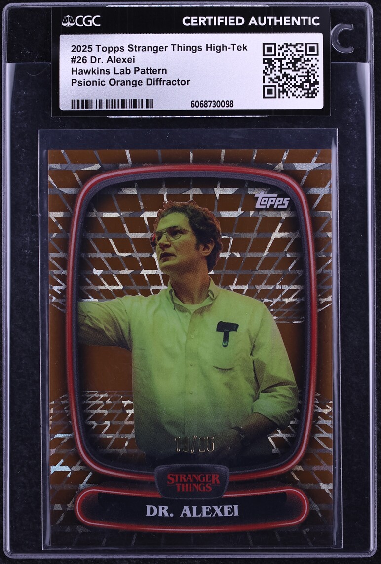 2025 Topps Stranger Things High-Tek Psionic Orange Dr. Alexei /25 #26 ...