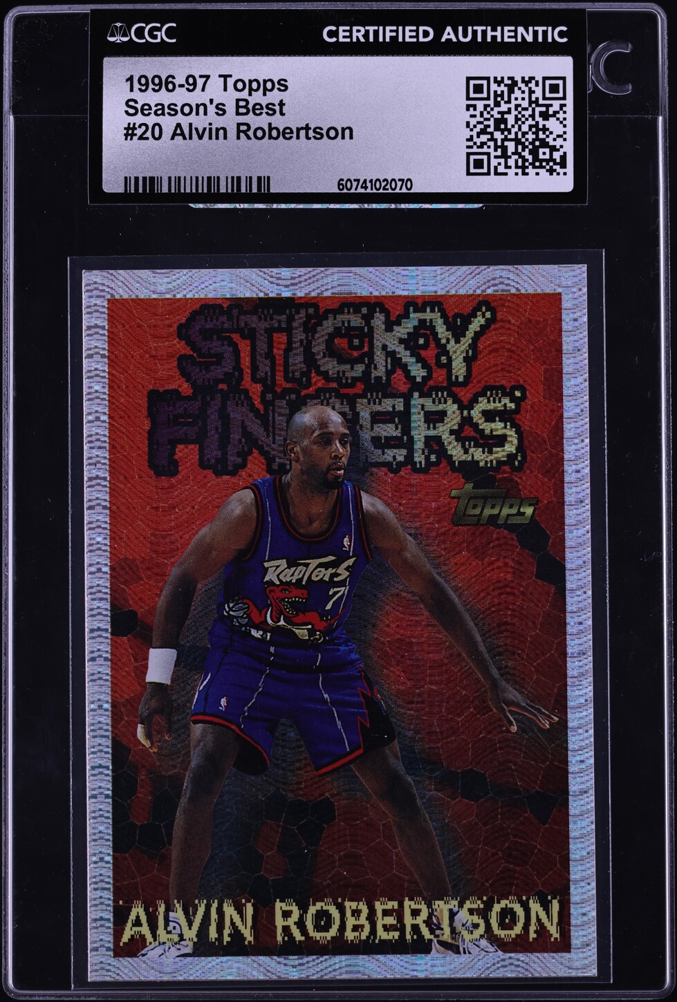 1996 Topps Season's Best Alvin Robertson #20 CGC AUTH on Fanatics Collect