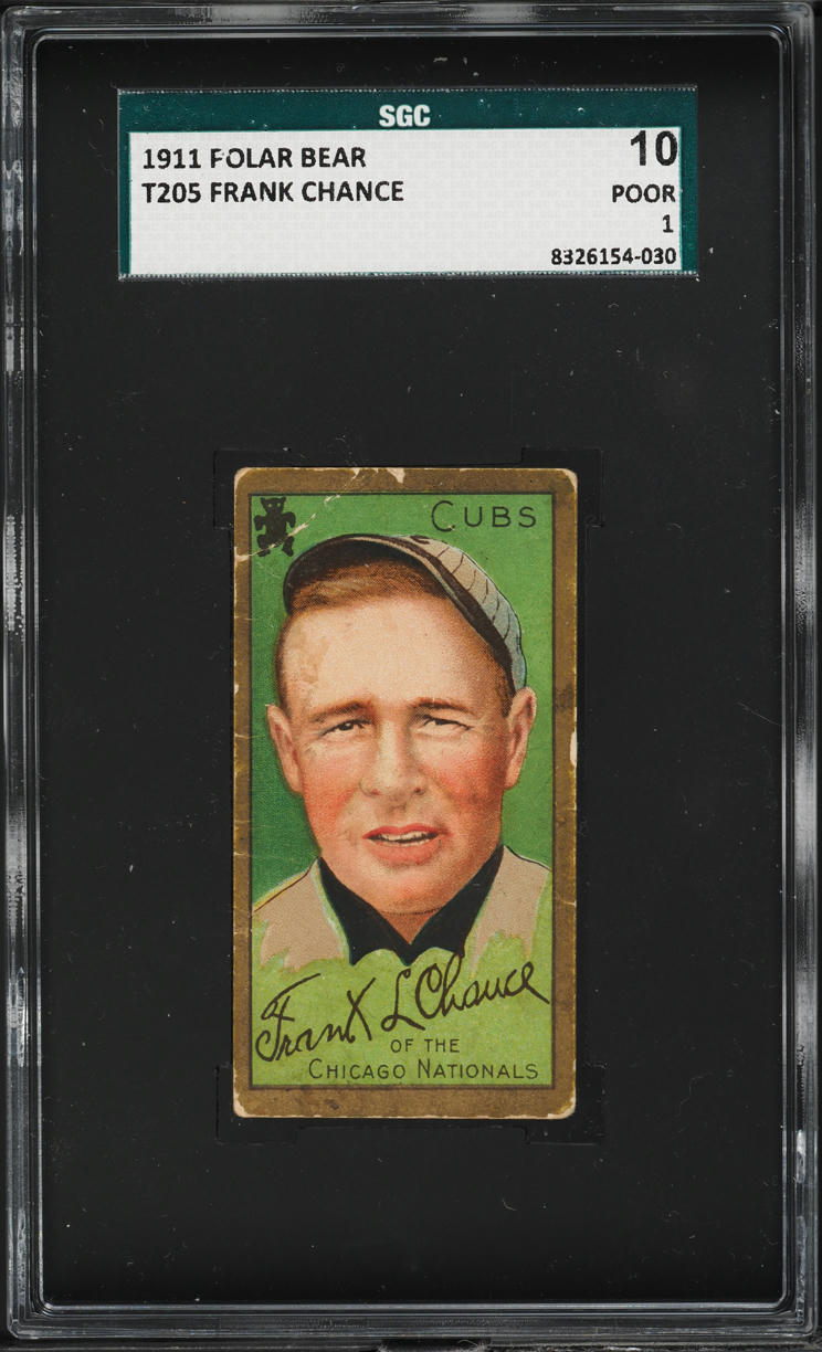 1911 T205 Gold Border Frank Chance SGC 1 PR on Fanatics Collect