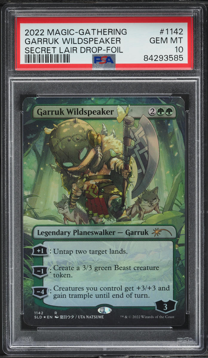 2022 Magic The Gathering MTG Secret Lair Drop Foil Garruk Wildspeaker PSA 10 GEM on Fanatics Collect