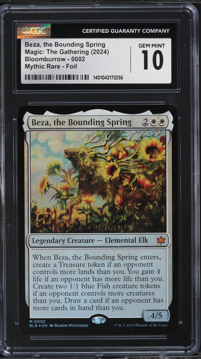 2024 Magic The Gathering MTG Bloomburrow Foil Beza, The Bounding Spring ...