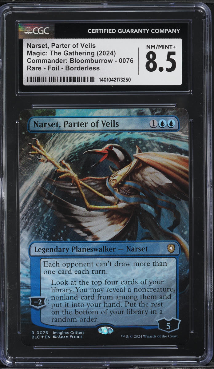 2024 Magic The Gathering Commander Bloomburrow Narset, Parter Veils #76 CGC 8.5 on Fanatics Collect