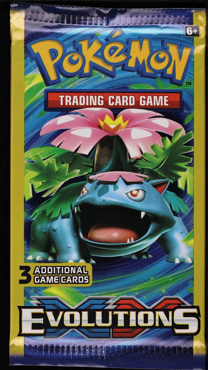 2016 Pokemon XY Evolutions 3 Card Booster Pack Sealed on Fanatics Collect