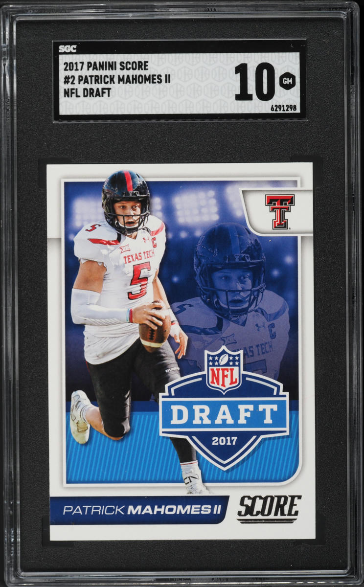 2017 Score NFL Draft Patrick Mahomes II ROOKIE #2 SGC 10 GEM MINT on ...