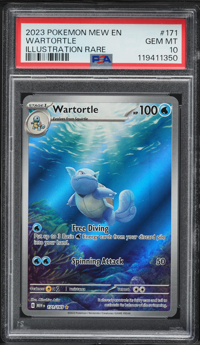2023 Pokemon Scarlet & Violet 151 IR Wartortle #171 PSA 10 GEM MINT on ...