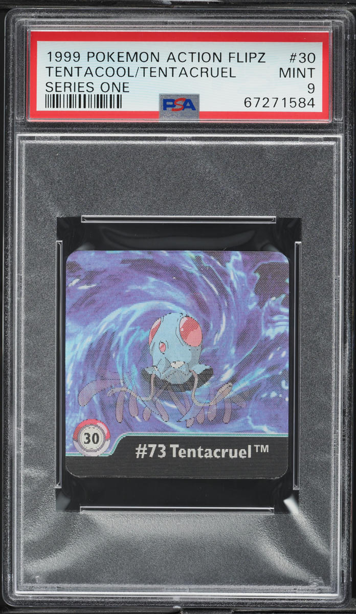 1999 Pokemon Action Flipz Series One Tentacool Tentacruel #30 PSA 9 ...