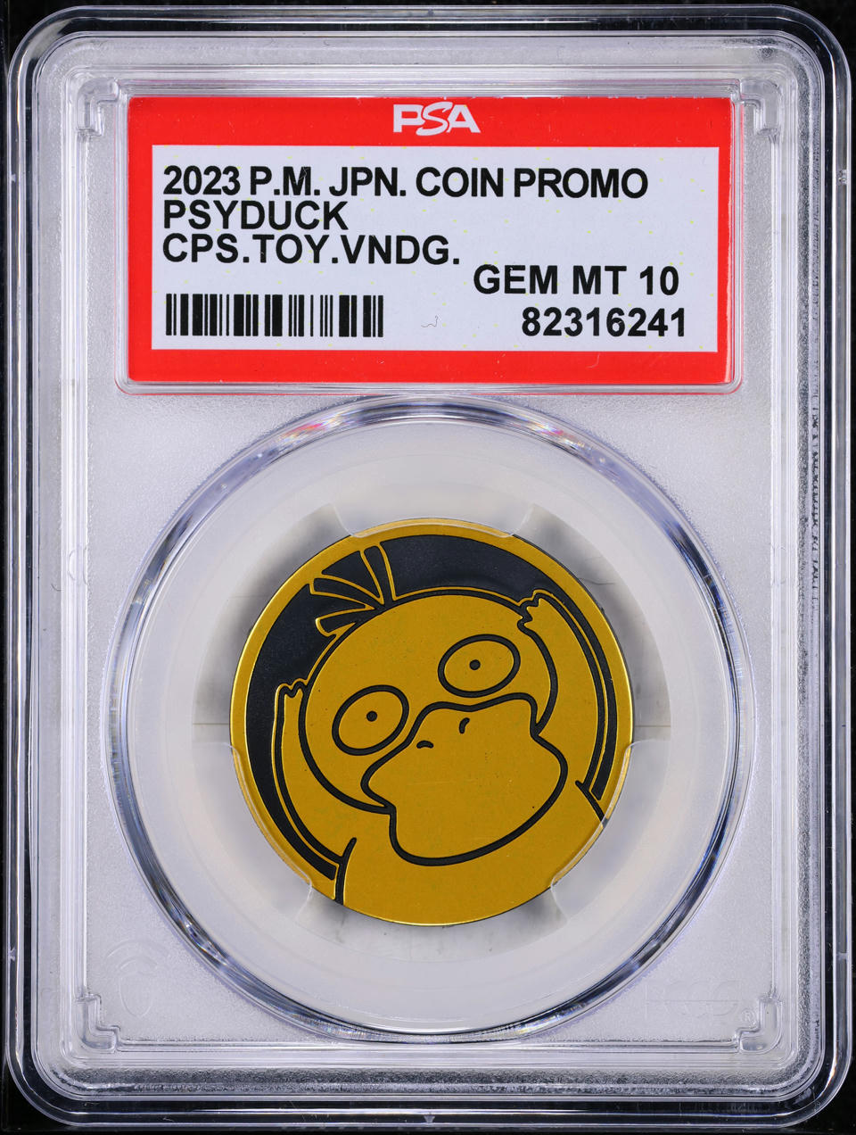 2023 Pokemon Japanese Coin Promo Toy Vending Psyduck PSA 10 GEM MINT on ...