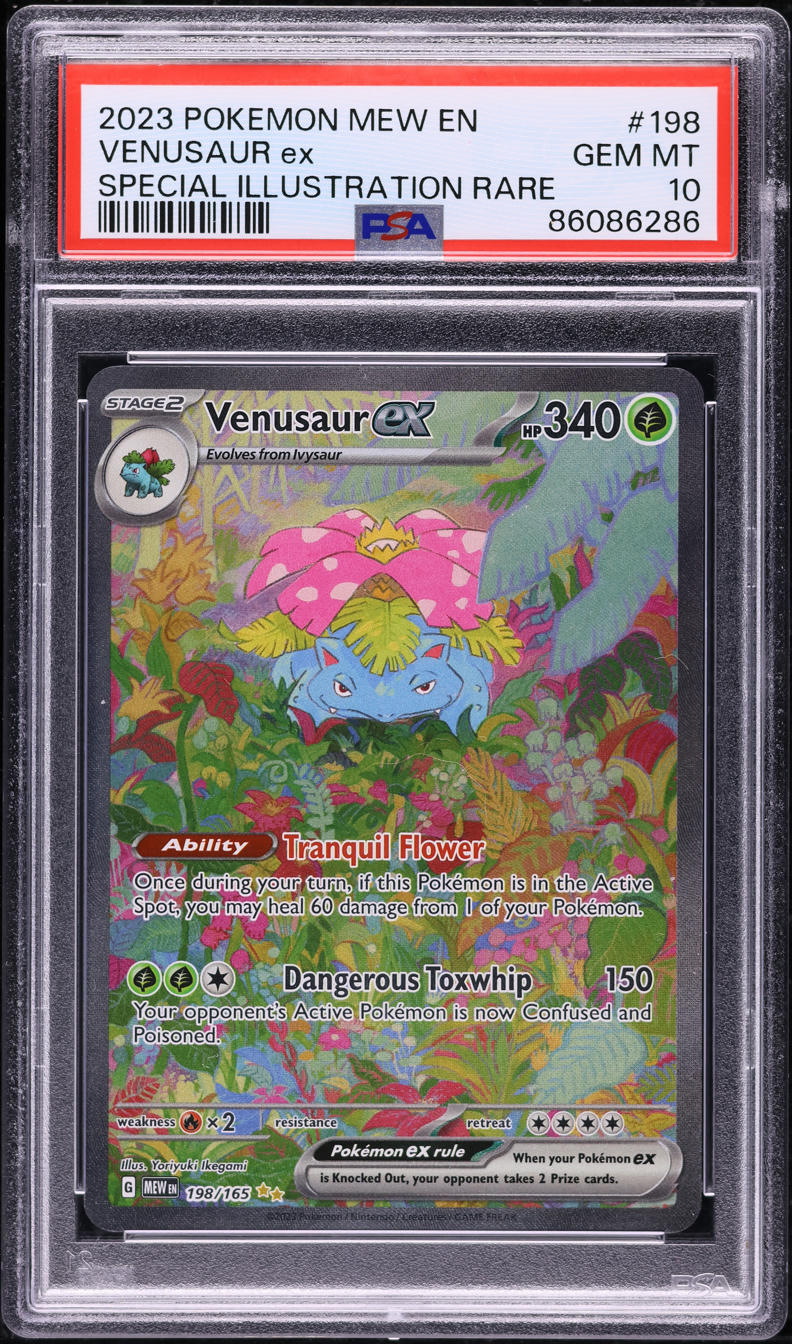 2023 Pokemon SV 151 Special Illustration Rare Venusaur ex #198 PSA 10 ...