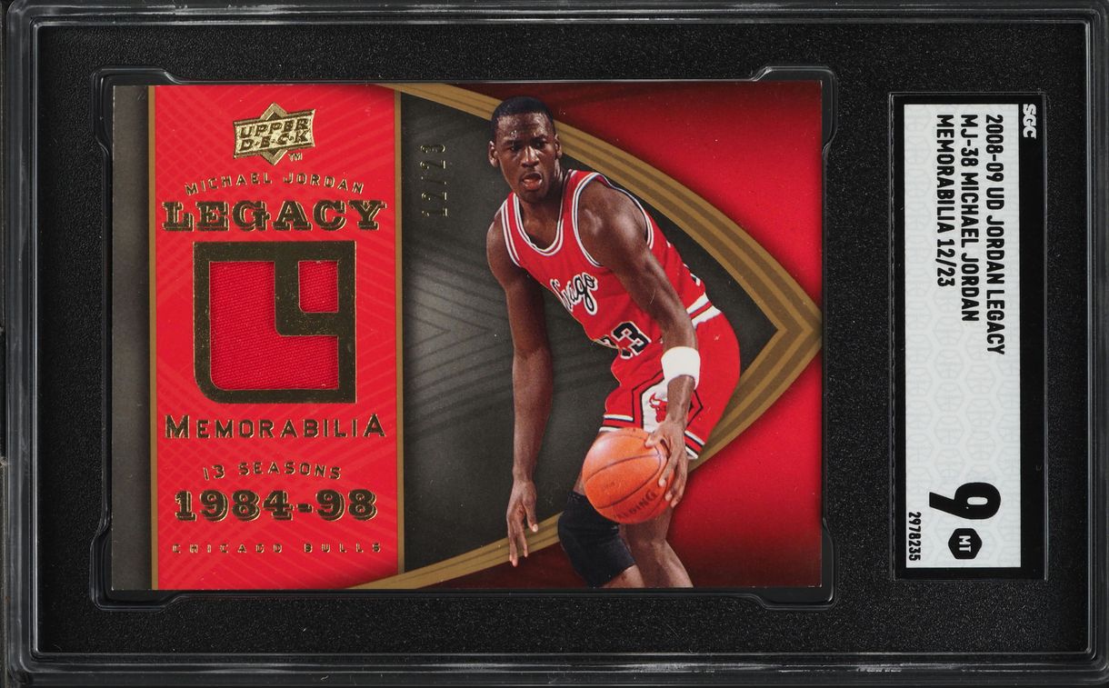 2008 Upper Deck Jordan Legacy Michael Jordan PATCH /23 #MJ-38 SGC 9 ...