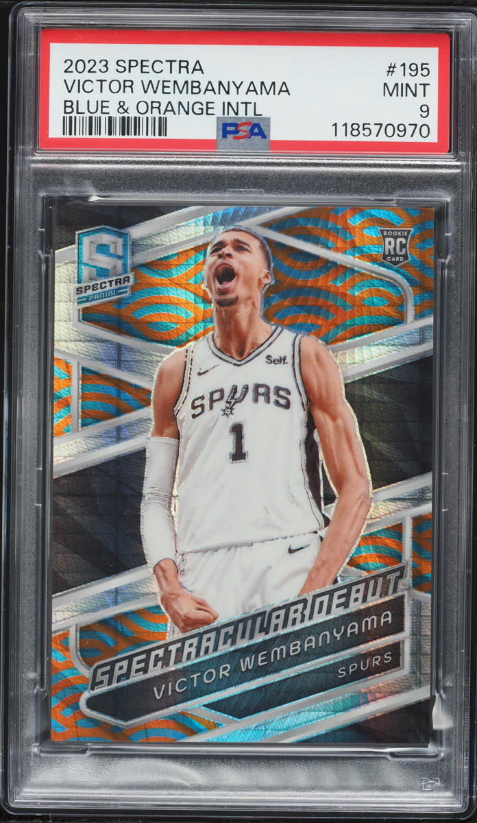 2023 Panini Spectra Blue & Orange International Victor Wembanyama ...
