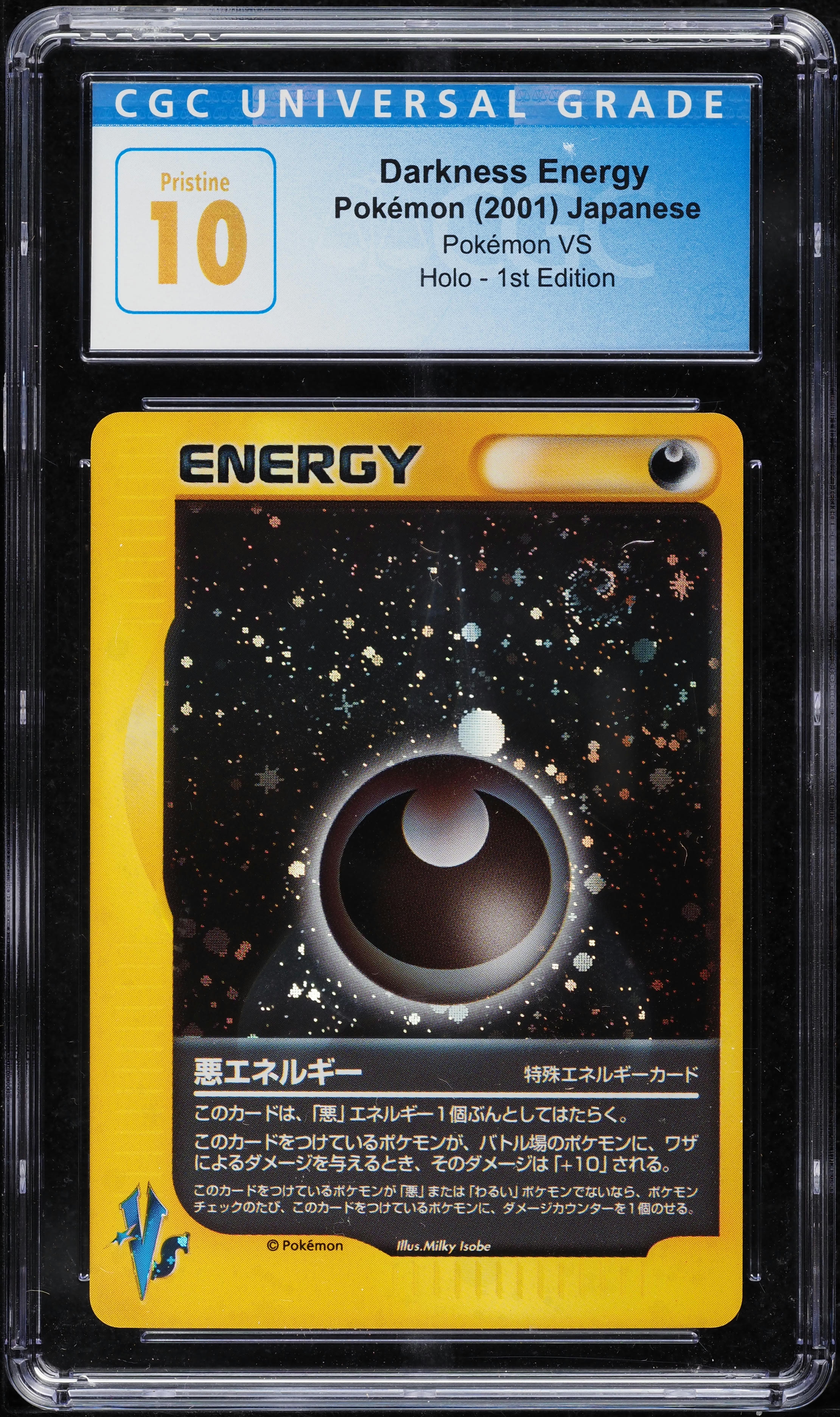 2001 Pokemon Japanese VS 1st Edition Holo Darkness Energy CGC 10 ...