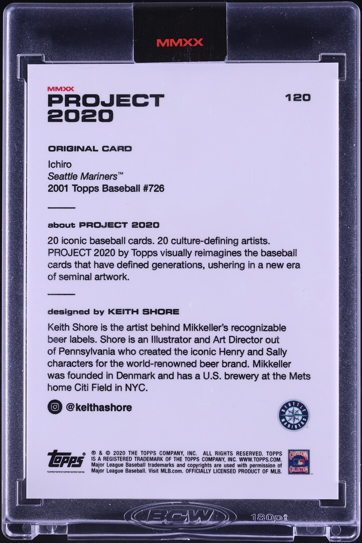 2020 Topps Project '20 By Keith Shore Ichiro Suzuki #120 on Fanatics ...