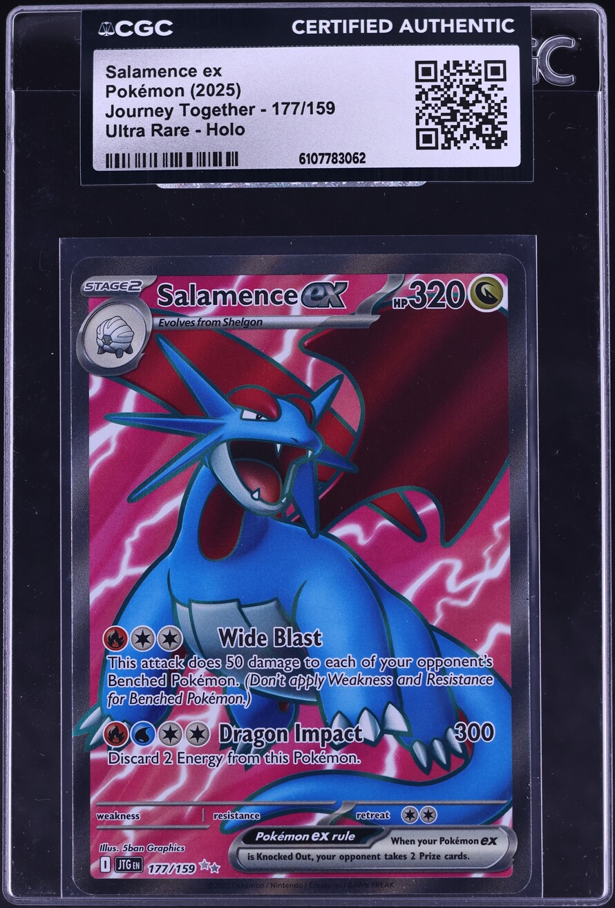 2025 Pokemon Scarlet & Violet Journey Together Full Art Salamence Ex ...