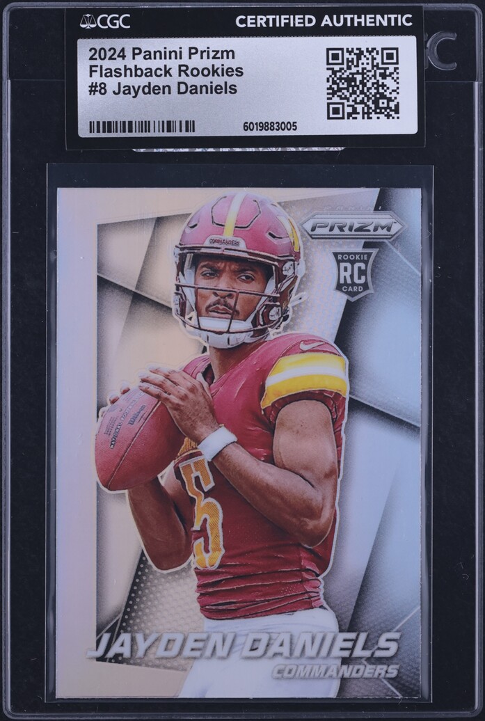 2024 Panini Prizm Flashback Jayden Daniels ROOKIE #8 CGC AUTH on ...