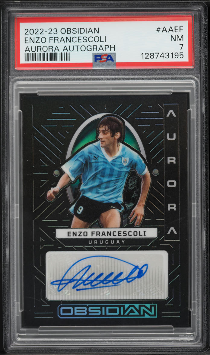2022 Panini Obsidian Aurora Enzo Francescoli AUTO /199 #AA-EF PSA 7 ...