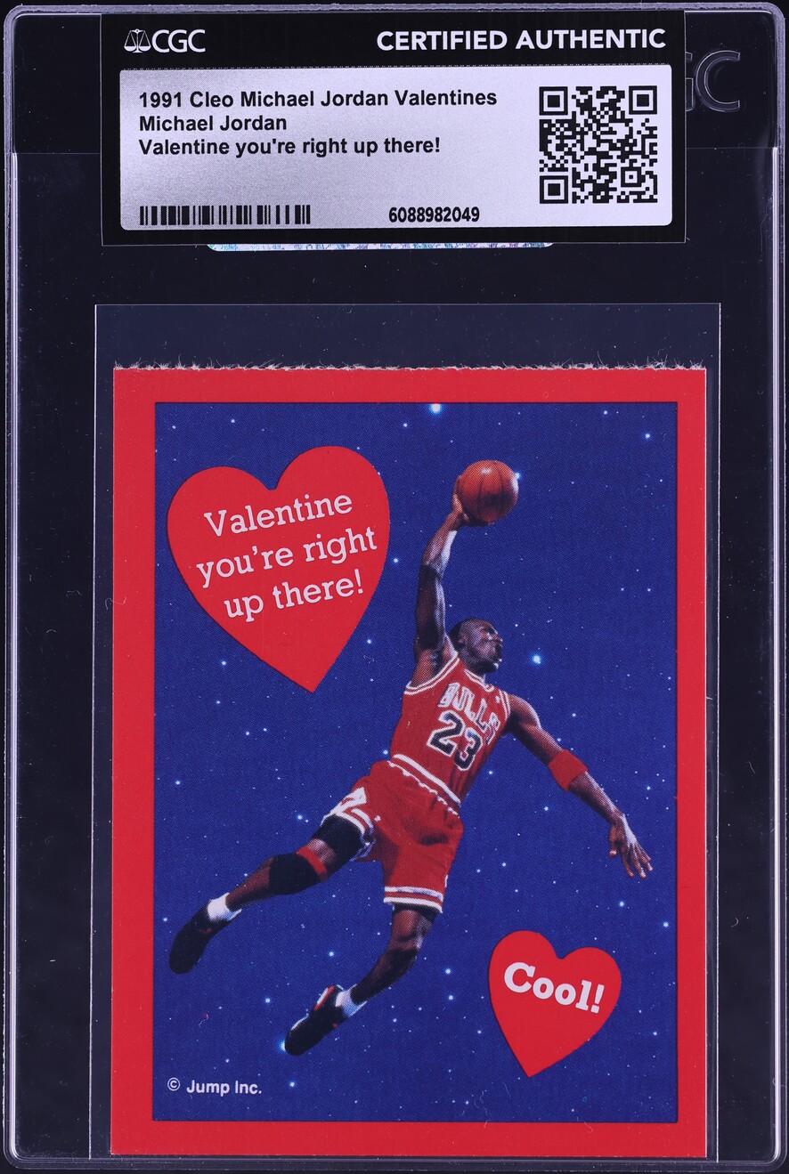 1991 Cleo Valentines Valentine You're Right Up There! Michael Jordan ...
