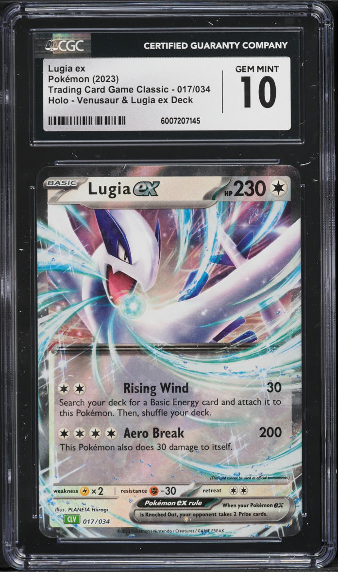 2023 Pokemon TCG Classic Collection Lugia ex #17 CGC 10 GEM MINT on ...