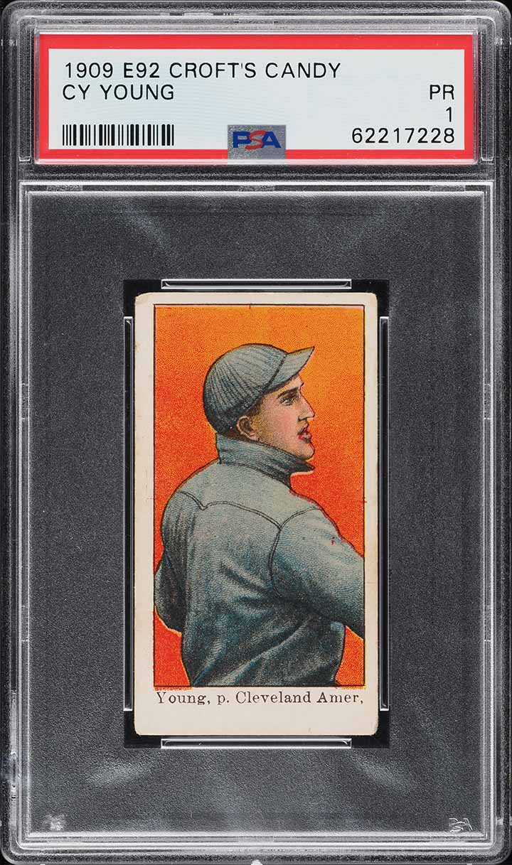 1909 E92 Croft's Candy Cy Young PSA 1 PR (PWCC-A) on Fanatics Collect