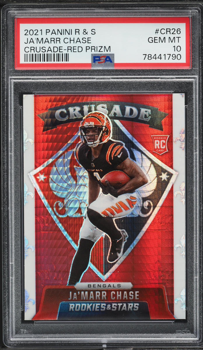 2021 Panini Rookies & Stars Crusade Red Prizm Ja'marr Chase ROOKIE #CR ...