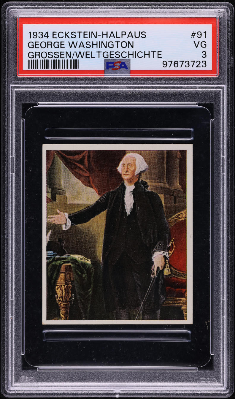 1934 Eckstein-Halpaus Die Grossen Weltgeschichte George Washington #91 ...