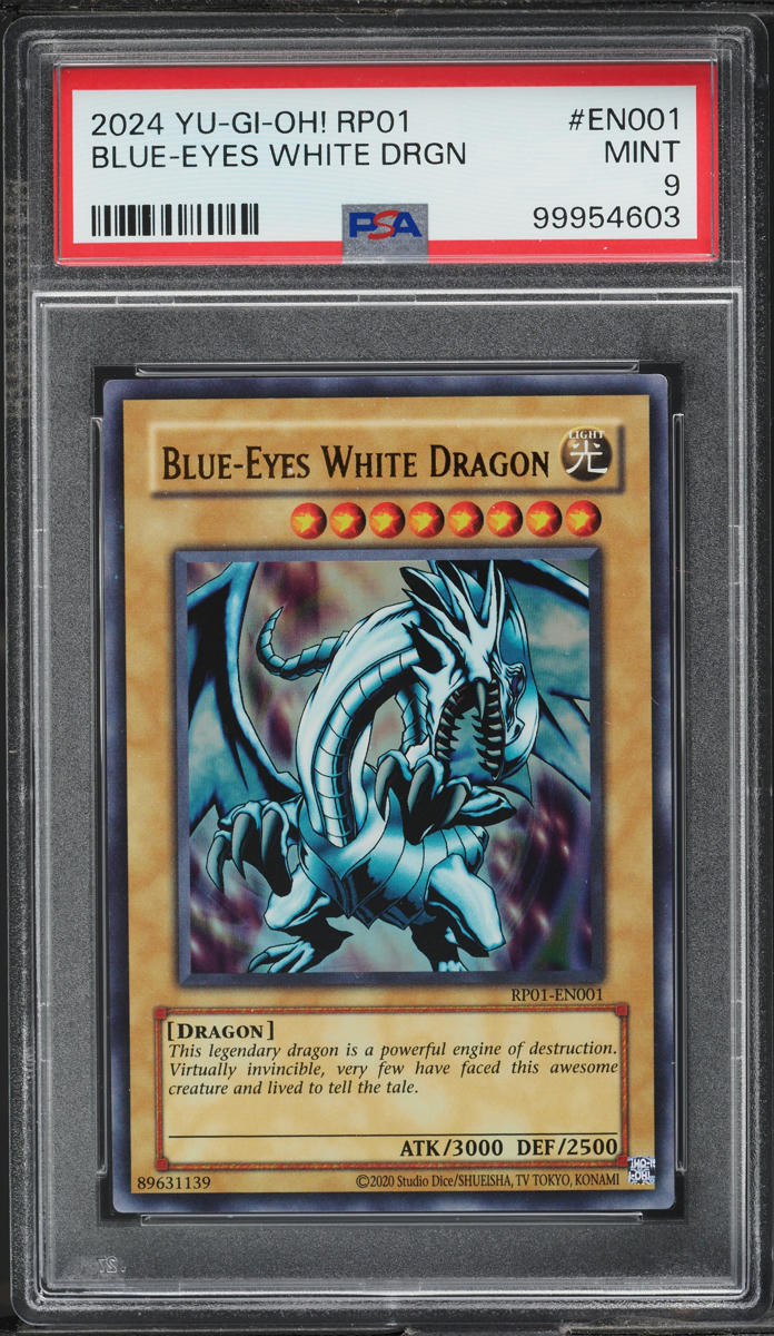 2024 Yu-Gi-Oh! Retro Pack Blue-Eyes White Dragon #RP01-EN001 PSA 9 MINT ...