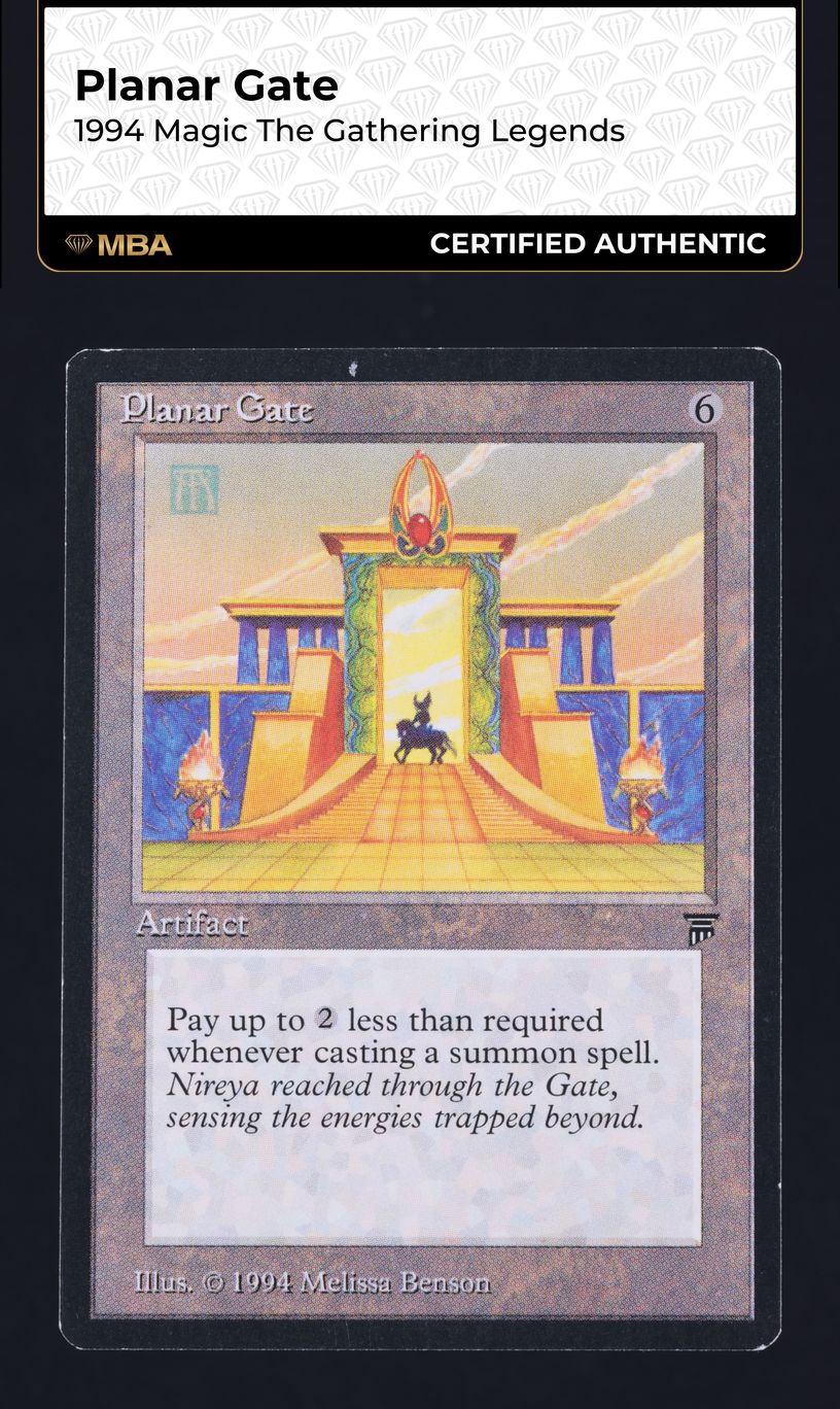 1994 Magic The Gathering MTG Legends Planar Gate MBA AUTH on Fanatics ...