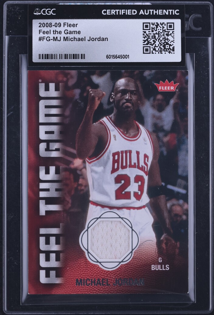 2008 Fleer Feel The Game Michael Jordan PATCH #FG-MJ CGC AUTH on ...