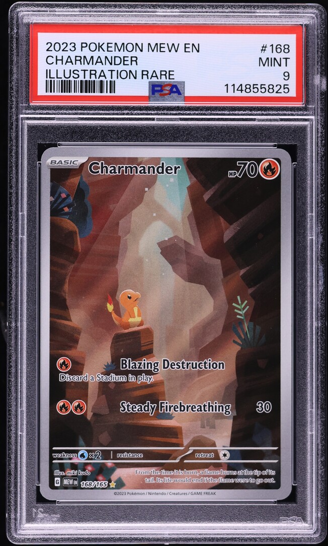 2023 Pokemon Scarlet & Violet 151 IR Charmander #168 PSA 9 MINT on ...