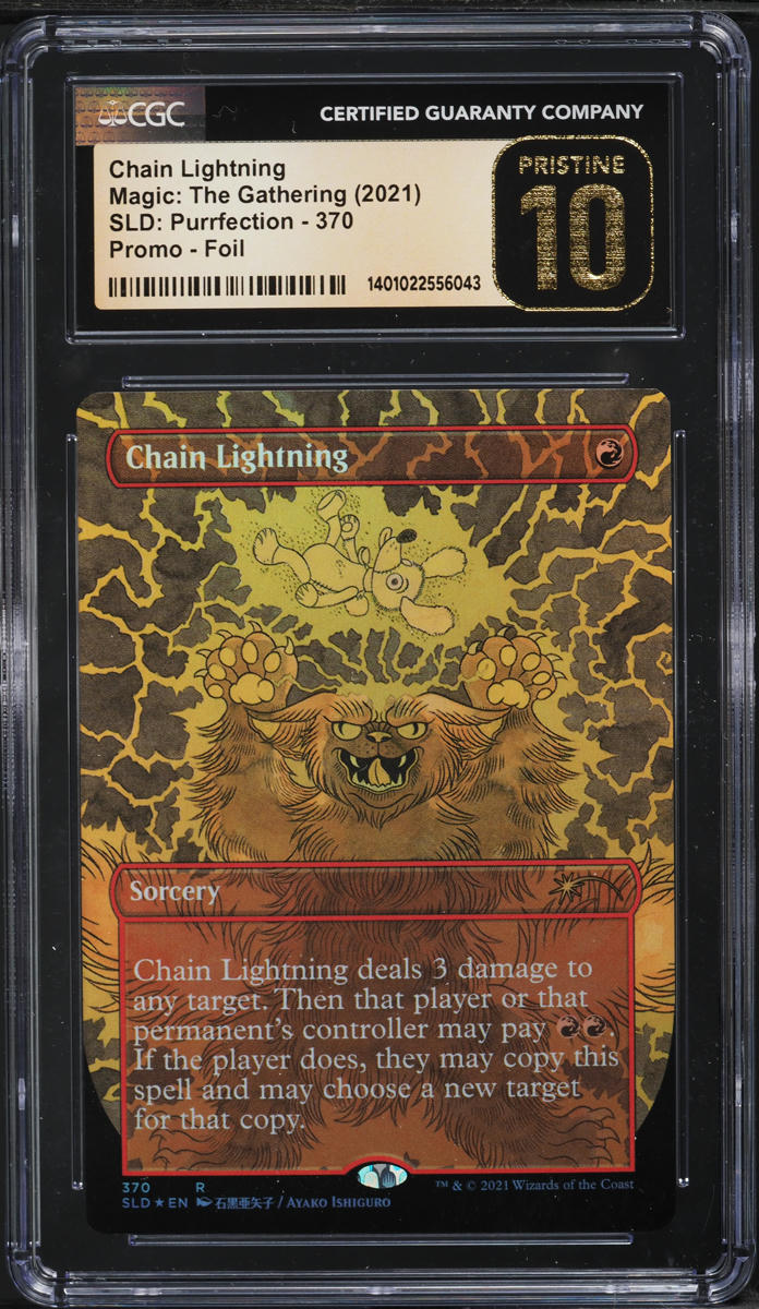 2021 Magic The Gathering Purrfection Foil Chain Lightning #370 CGC 10 ...