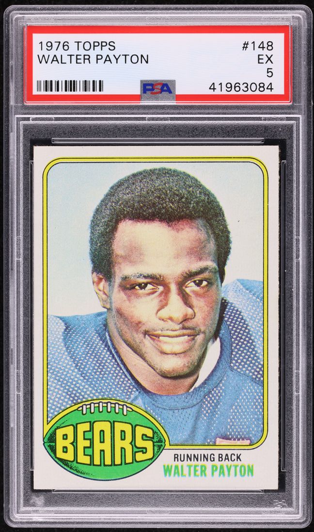 1976 Topps Football Walter Payton ROOKIE #148 PSA 5 EX on Fanatics Collect