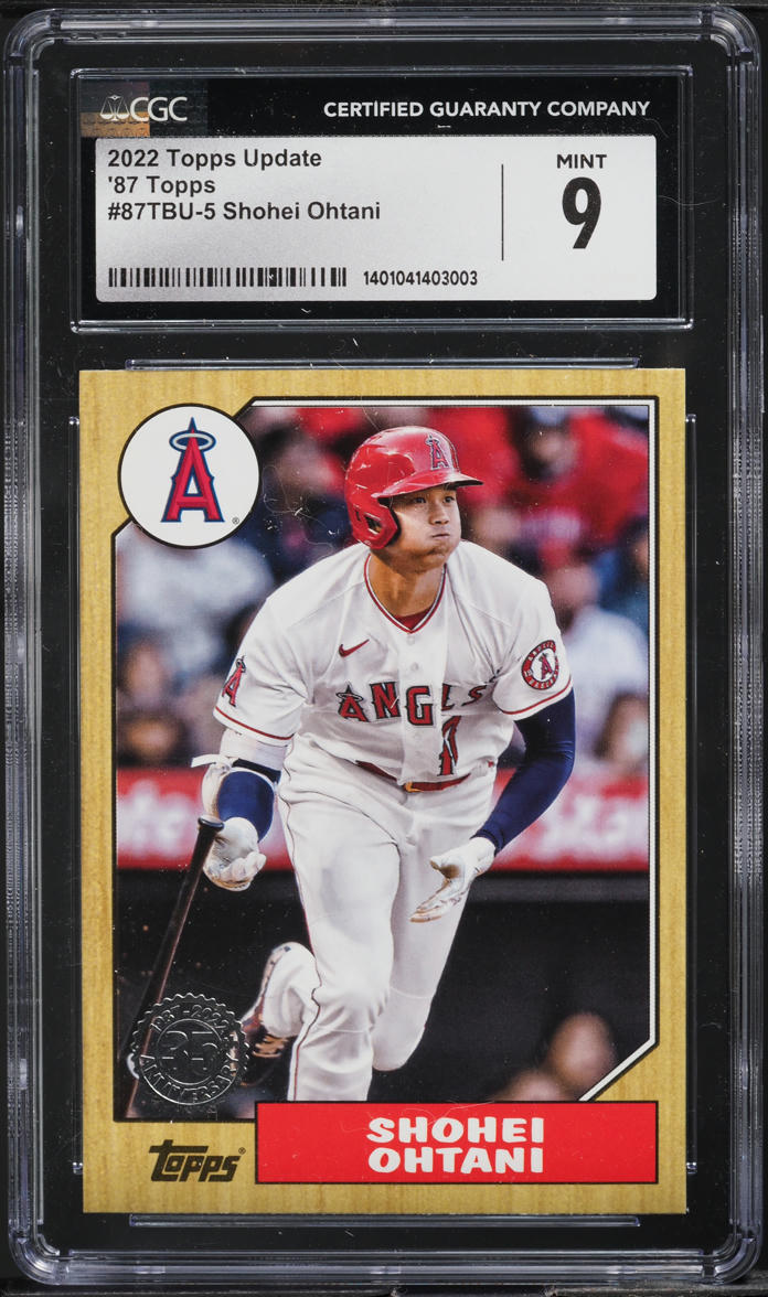 2022 Topps Update '87 Topps Shohei Ohtani #87TBU-5 CGC 9 MINT on ...