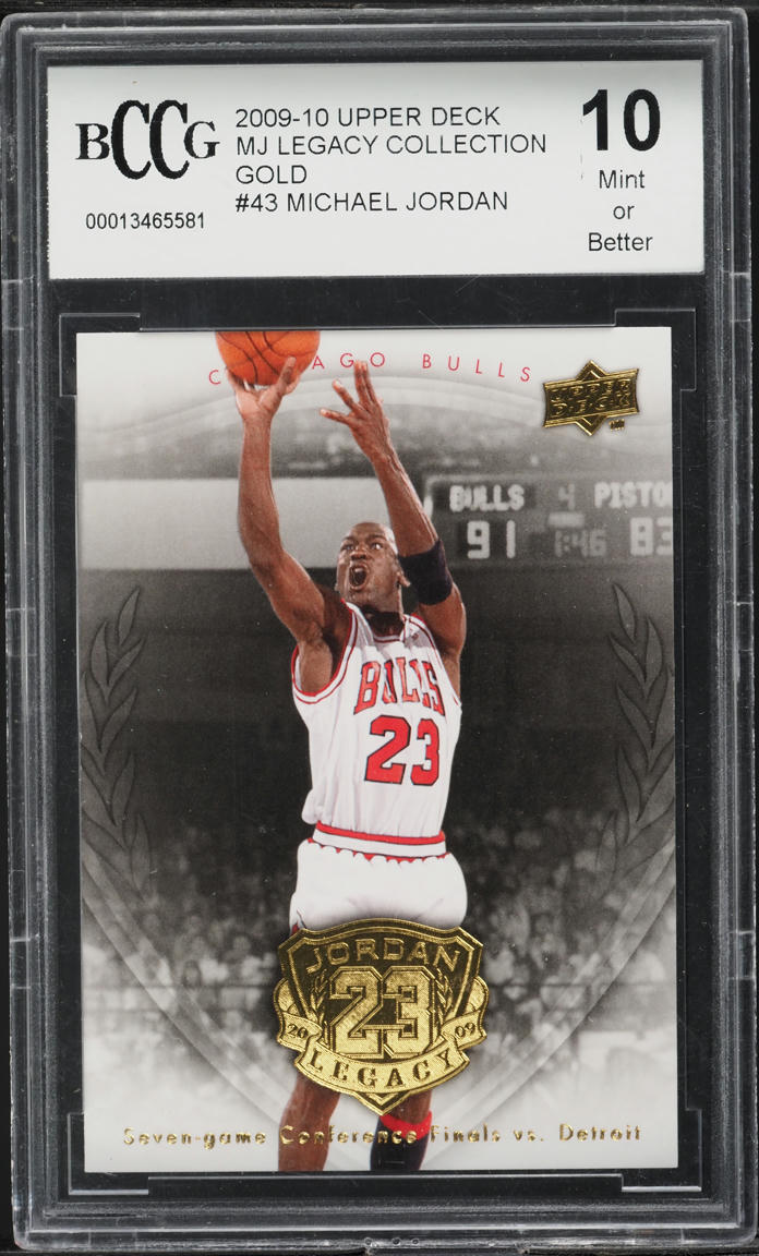 2009 Upper Deck MJ Legacy Collection Gold Michael Jordan BCCG 10 on ...