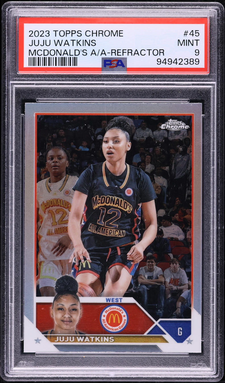 2023 Topps Chrome McDonald's All-American Refractor Juju Watkins RC #45 PSA 9 on Fanatics Collect