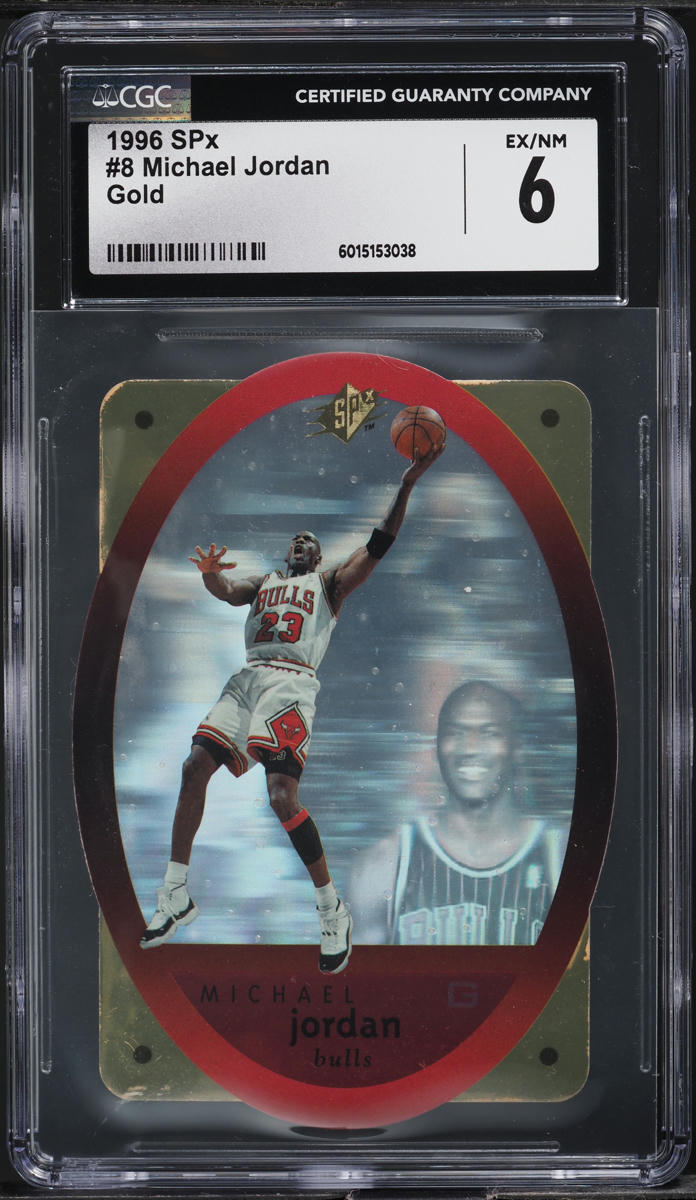 1996 SPx Gold Die-Cut Michael Jordan #8 CGC 6 EXMT on Fanatics Collect