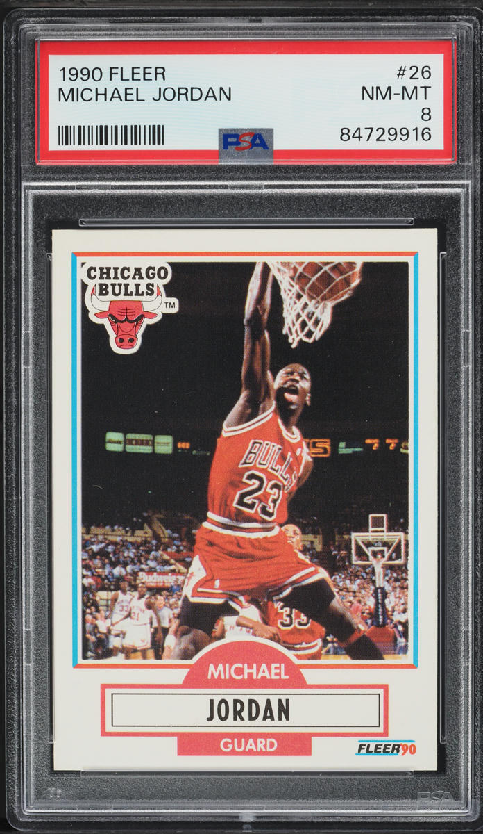 1990 Fleer Basketball Michael Jordan #26 PSA 8 NM-MT on Fanatics Collect