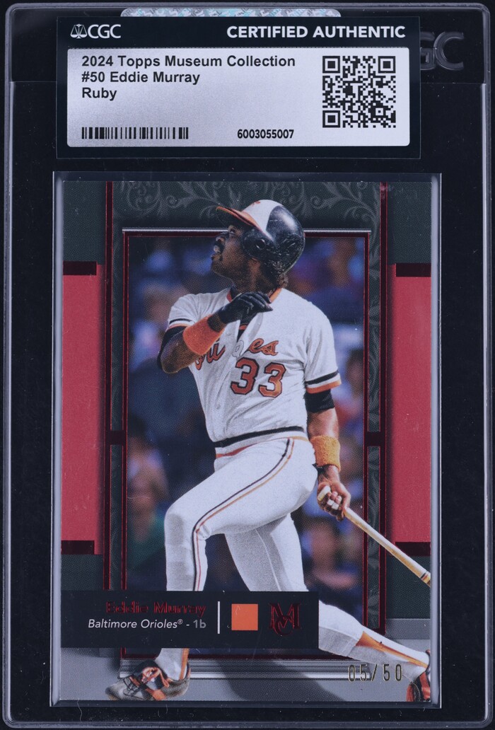 2024 Topps Museum Collection Ruby Eddie Murray /50 #50 CGC AUTH on ...