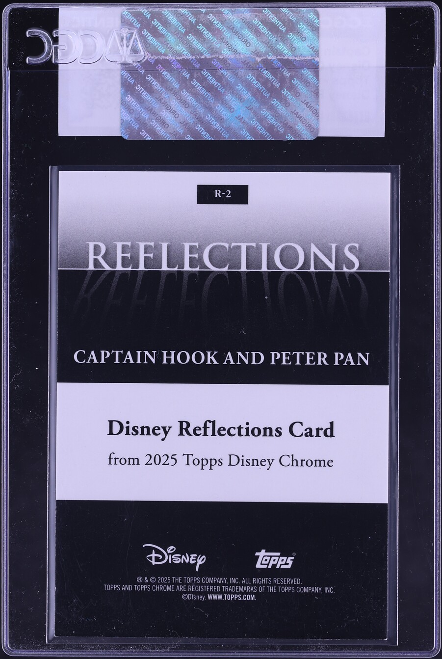 2025 Topps Chrome Disney Reflections Captain Hook & Peter Pan #R-2 CGC ...