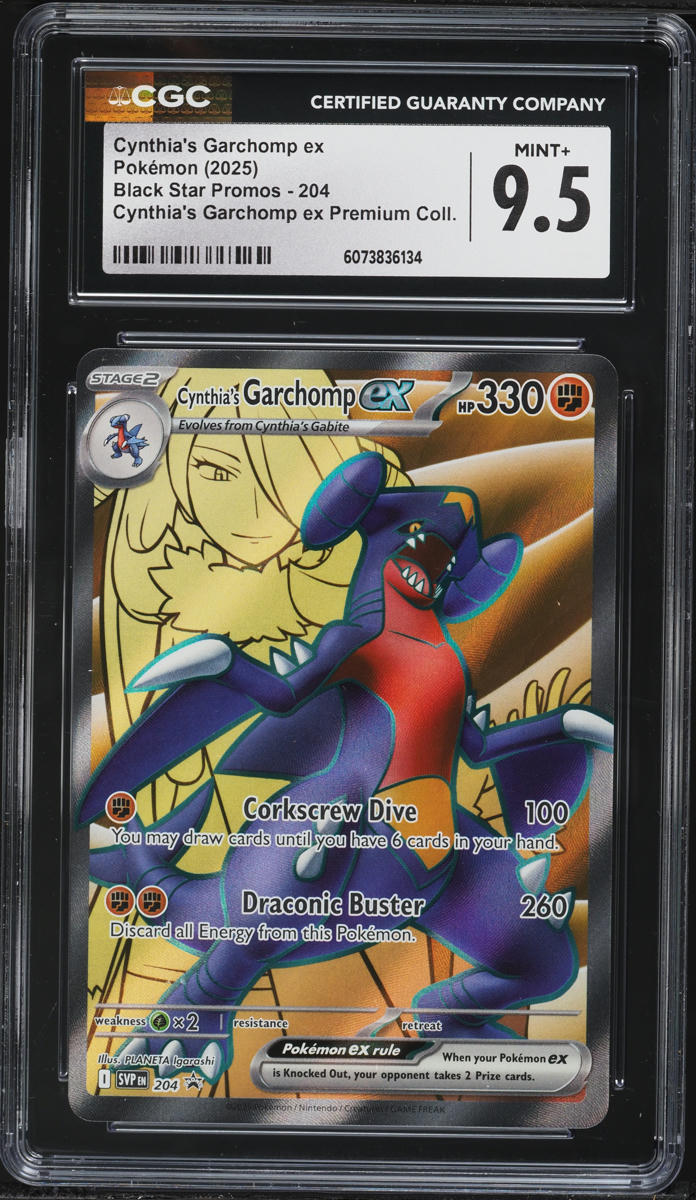 2025 Pokemon SV Promo Premium Collection Full Art Cynthia's Garchomp ex ...