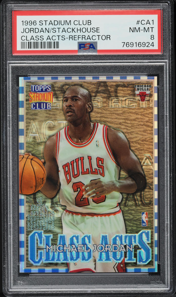 1996 Stadium Club Acts Refractor Michael Jordan Jerry Stackhouse #CA1 ...