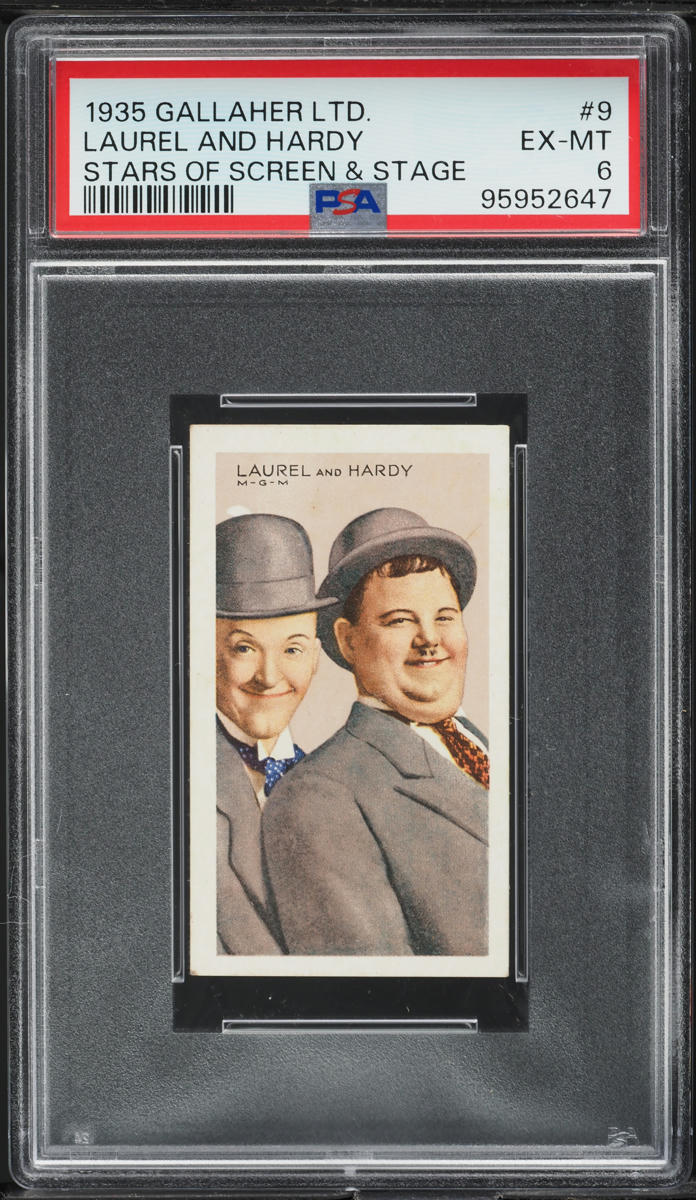 1935 Gallaher Stars Of Screen & Stage Laurel And Hardy #9 PSA 6 EXMT on ...