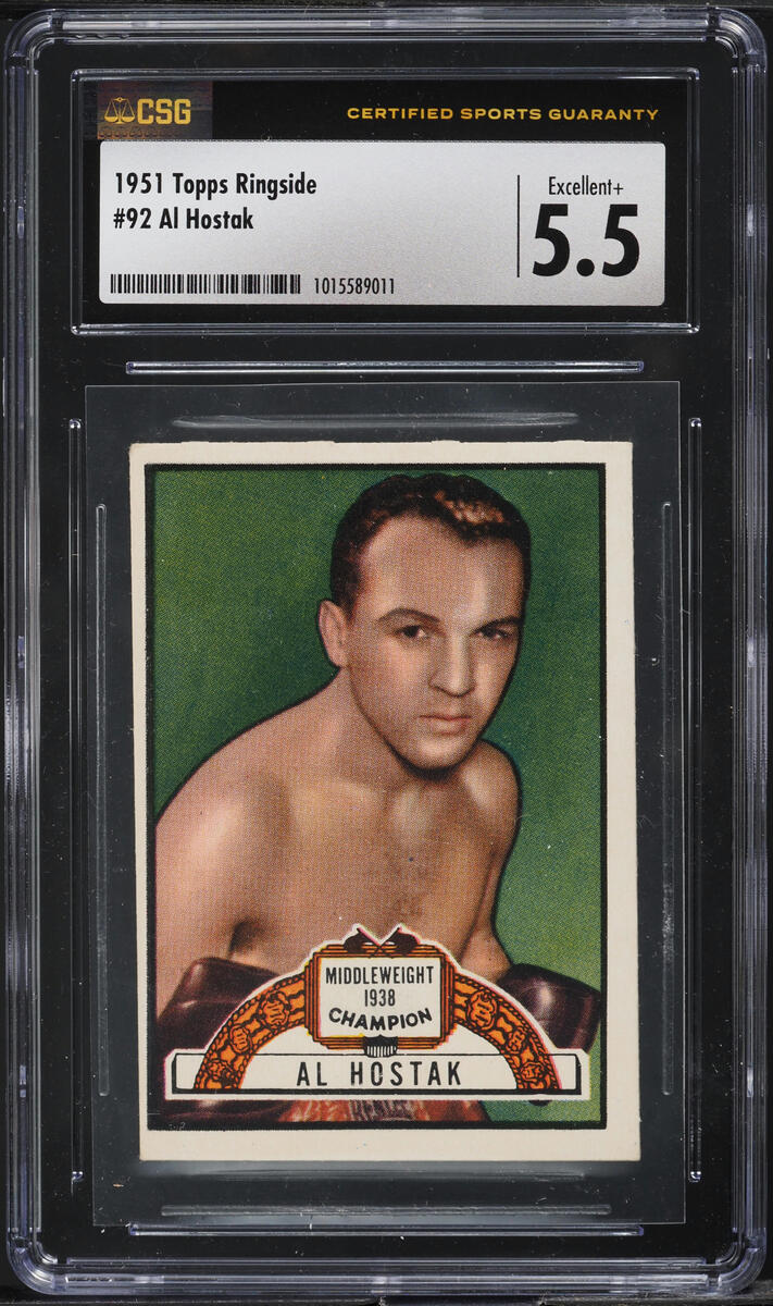 1951 Topps Ringside Al Hostak #92 CSG 5.5 EX+ on Fanatics Collect