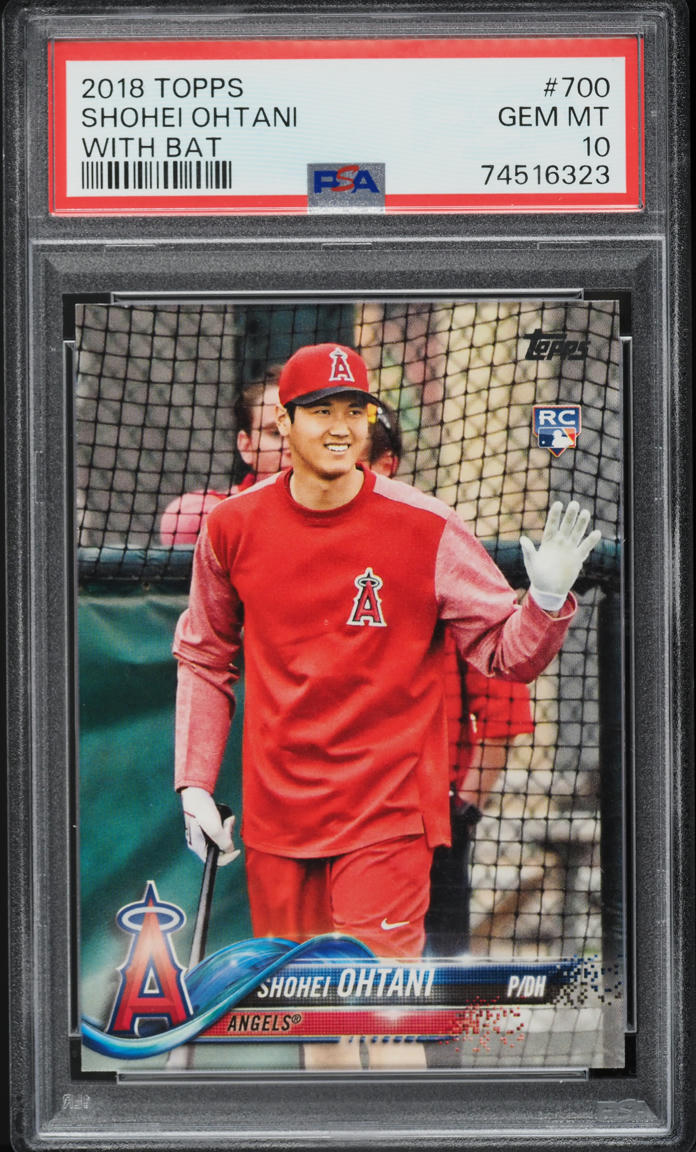 2018 Topps With Bat Variation Shohei Ohtani SP ROOKIE #700 PSA 10 GEM ...