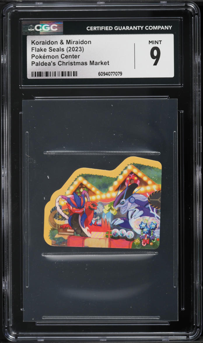 2023 Pokemon Center Flake Seals Paldea's Christmas Market Koraidon ...