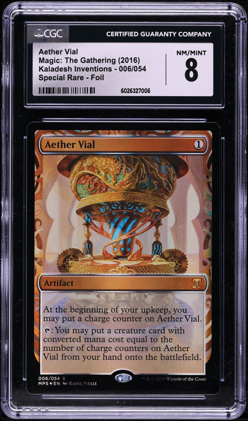 2016 Magic The Gathering MTG Kaladesh Inventions Foil Aether Vial #6 ...